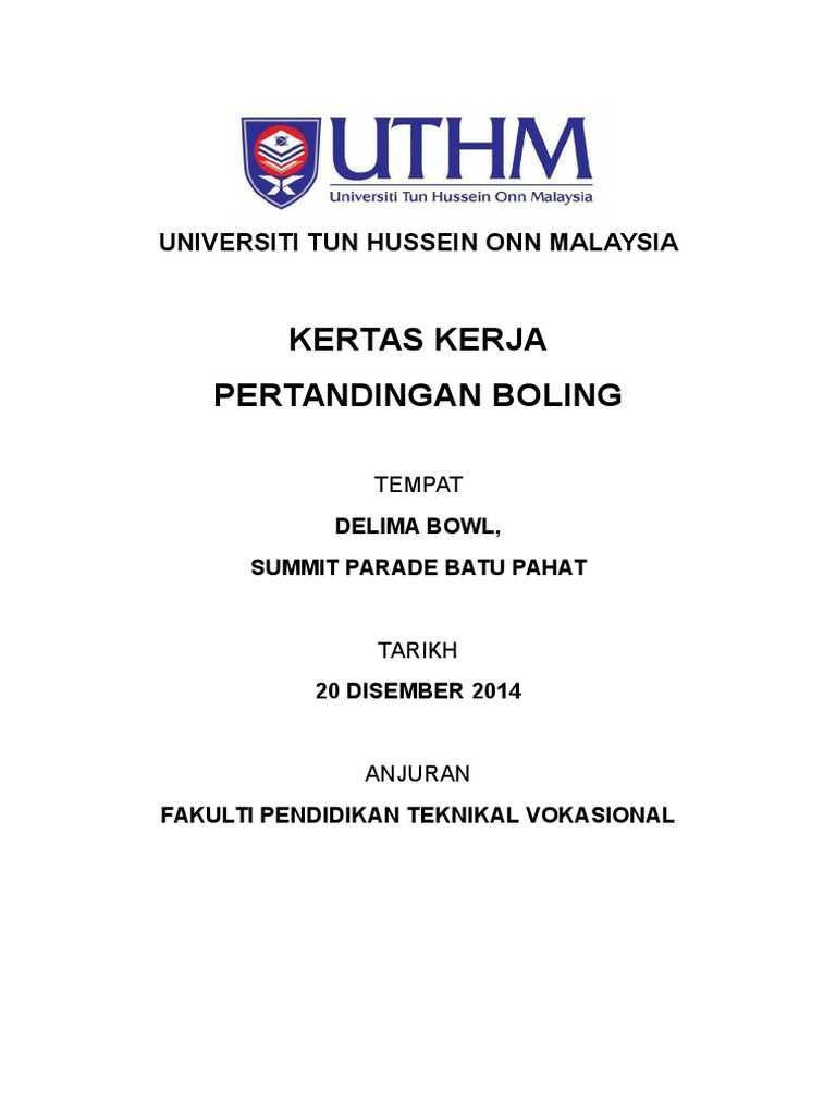 Kertas Kerja BOLING | PDF