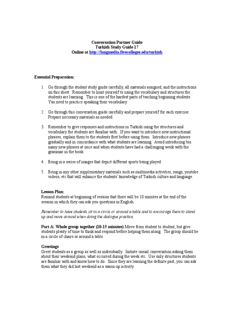 CPG Turkish 17 | PDF | Lesson Plan | Semiotics