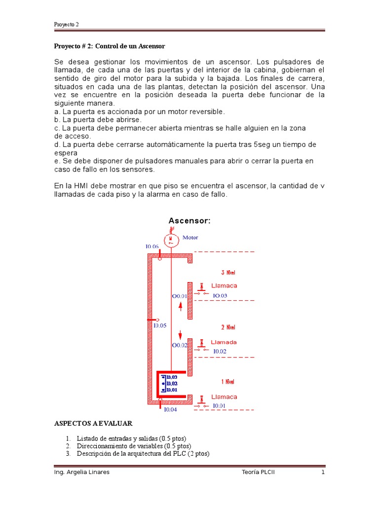 Proyecto 2 Ascensor | PDF
