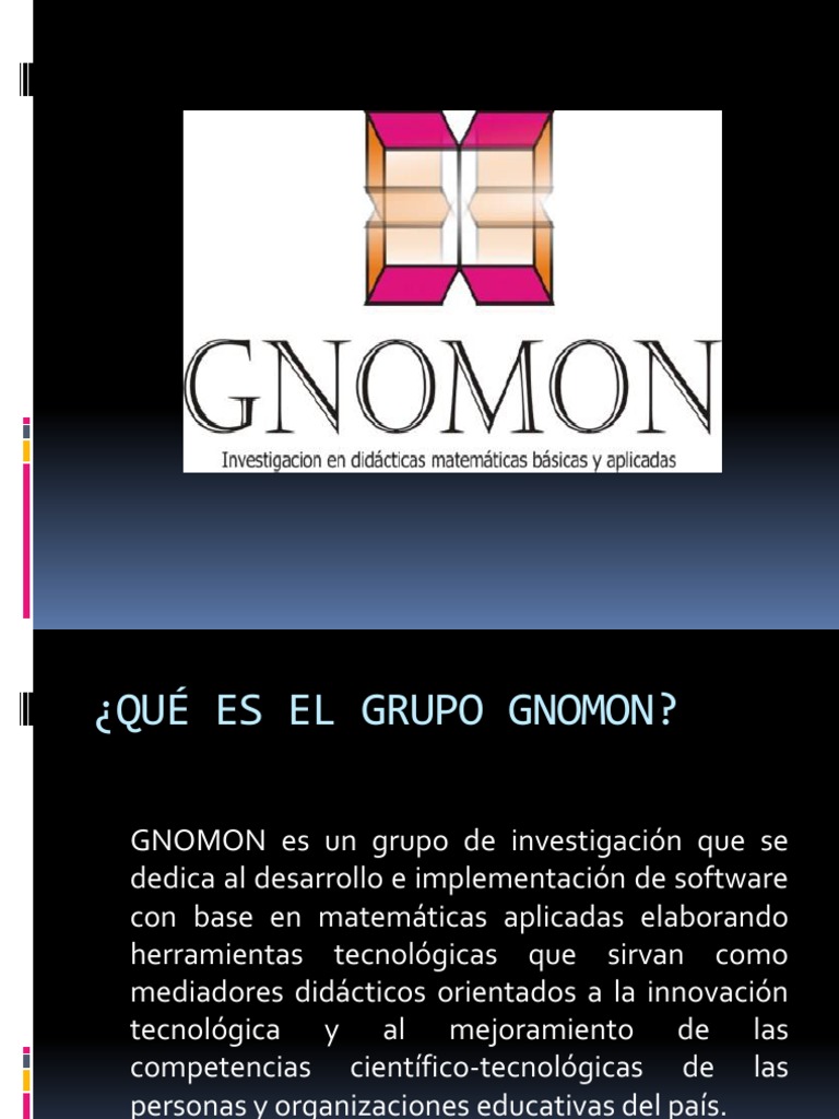 El Grupo GNOMON | PDF | Maestros | Tecnología de información y comunicaciones