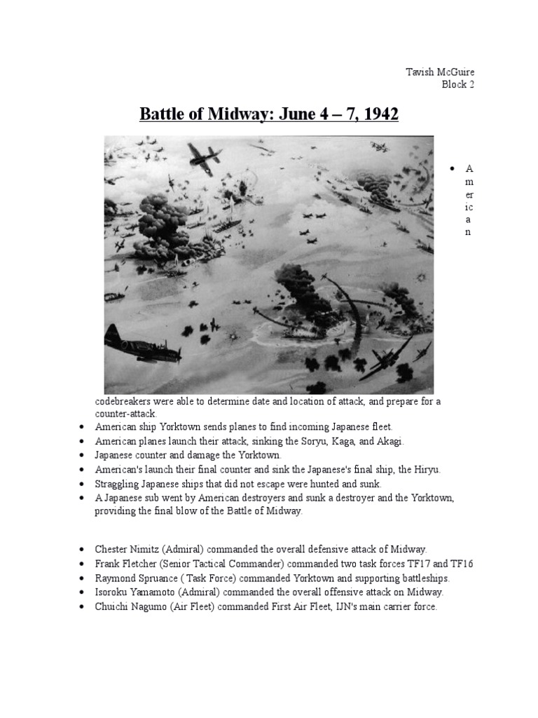 Battle of Midway | PDF | Battle Of Midway | Warships