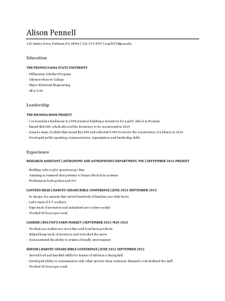 Alison Pennell: Education | PDF