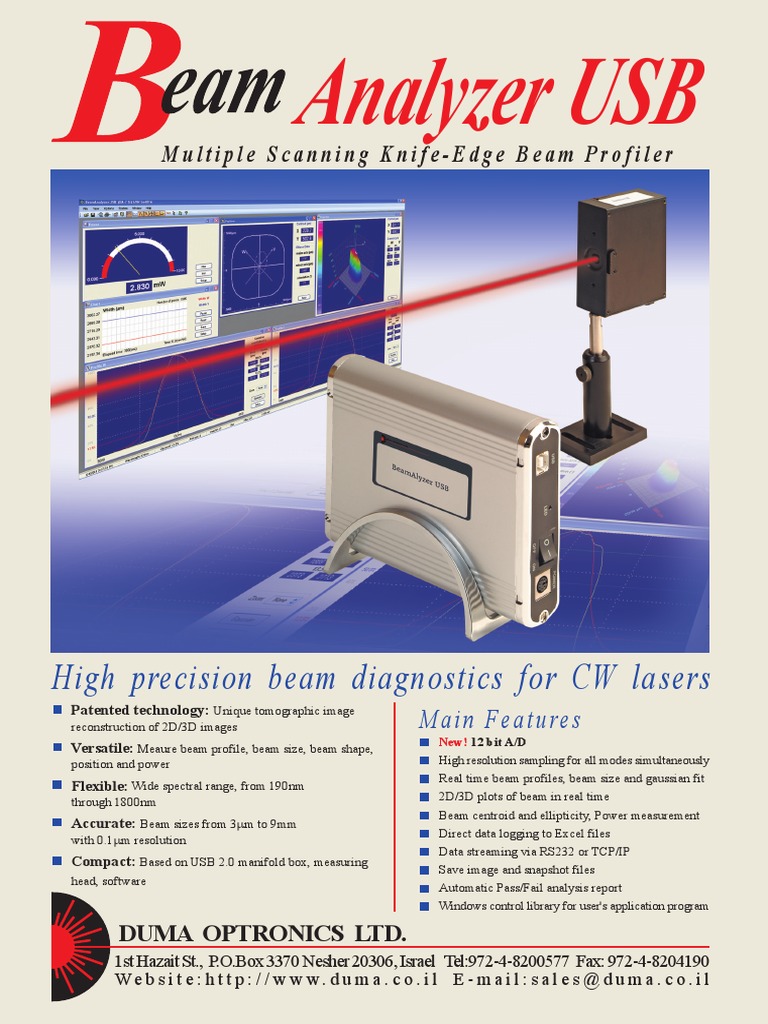 Beam Analyzer 05 | PDF | Optics | Electromagnetic Radiation