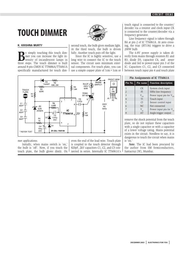 Dimmer | PDF | Electronic Circuits | Capacitor