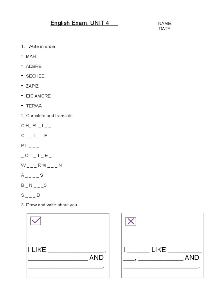 Exam Big Surprise 3 | PDF