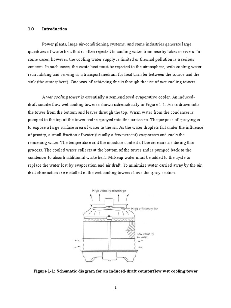 Lab Report 2 Cooling Tower Pdf Air Conditioning Heating