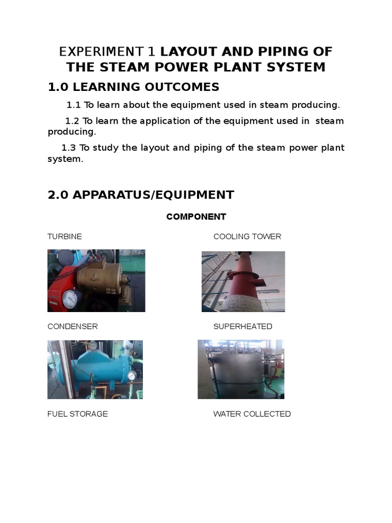 Steam Power Plant Basics | PDF | Steam Engine | Power Station