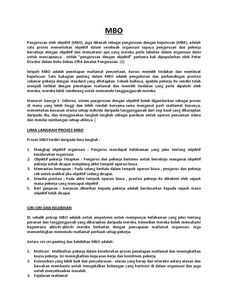 Panduan Lengkap MBO: Proses & Manfaat | PDF | Bisnis
