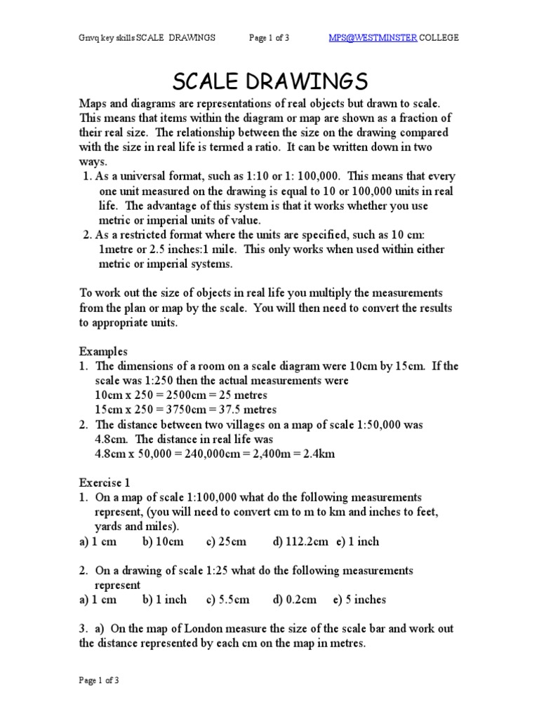 Scale Drawing | PDF | Measurement | Metre