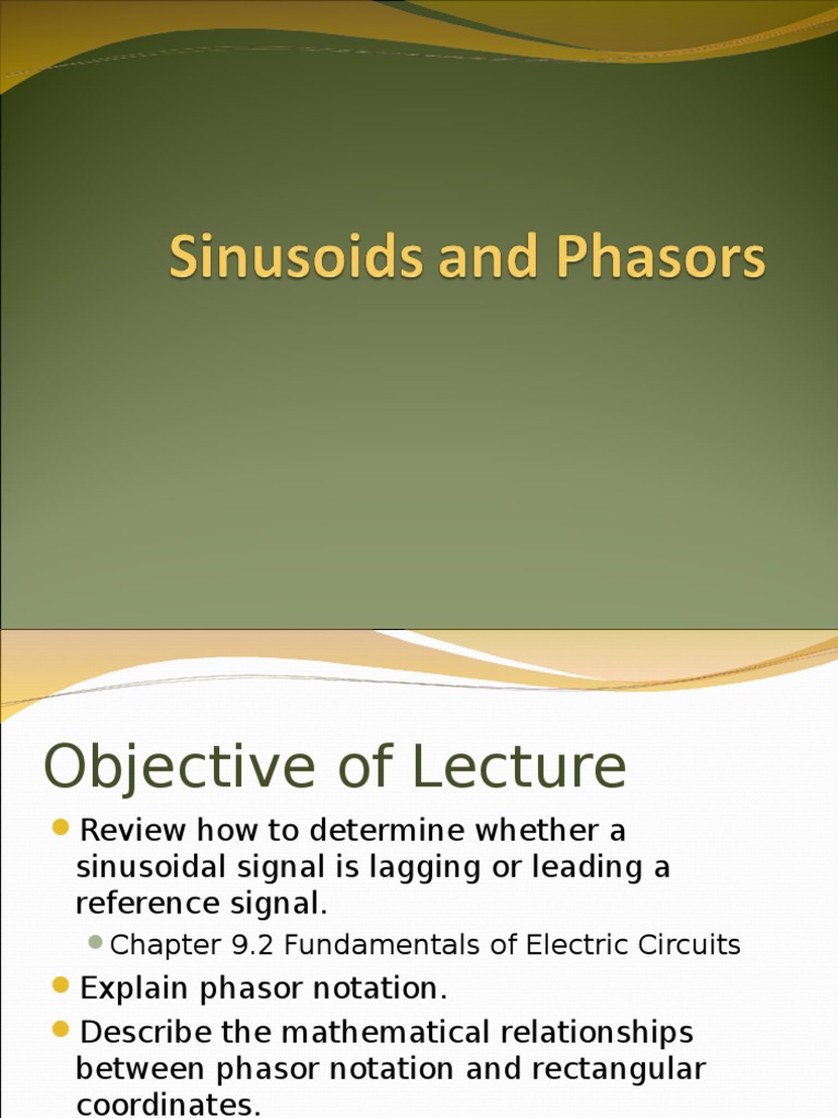 Phasors - AC | PDF | Phase (Waves) | Sine