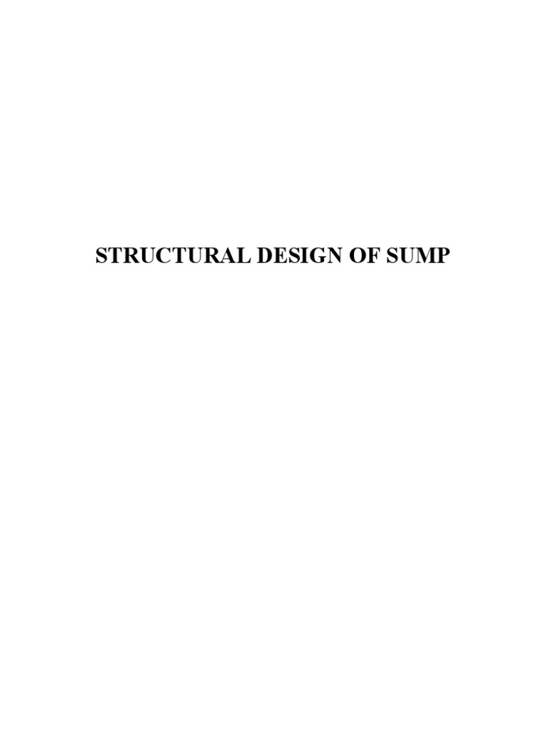Structural Design of Sump Wall | PDF | Classical Mechanics | Civil ...