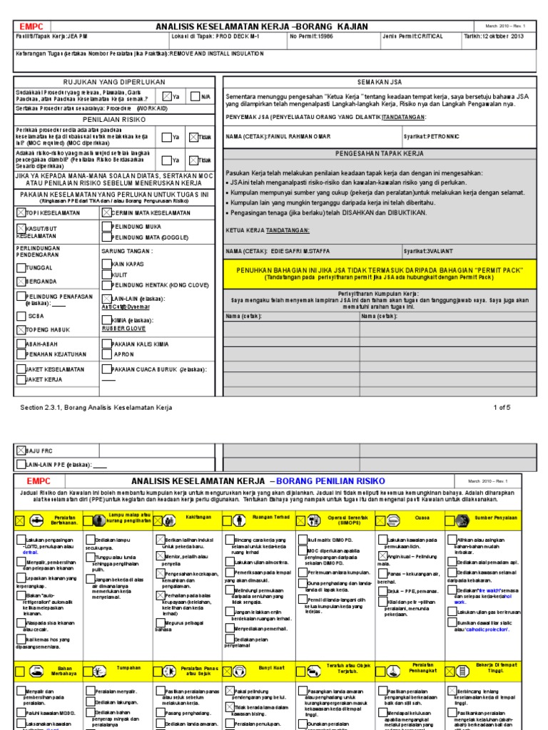 JSA - Remove and Install | PDF