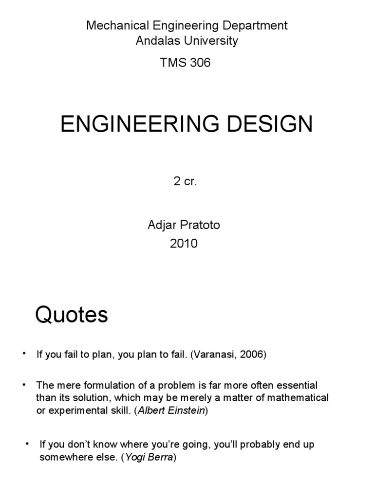 Engineering Design Process Overview | PDF | Engineering Design Process ...
