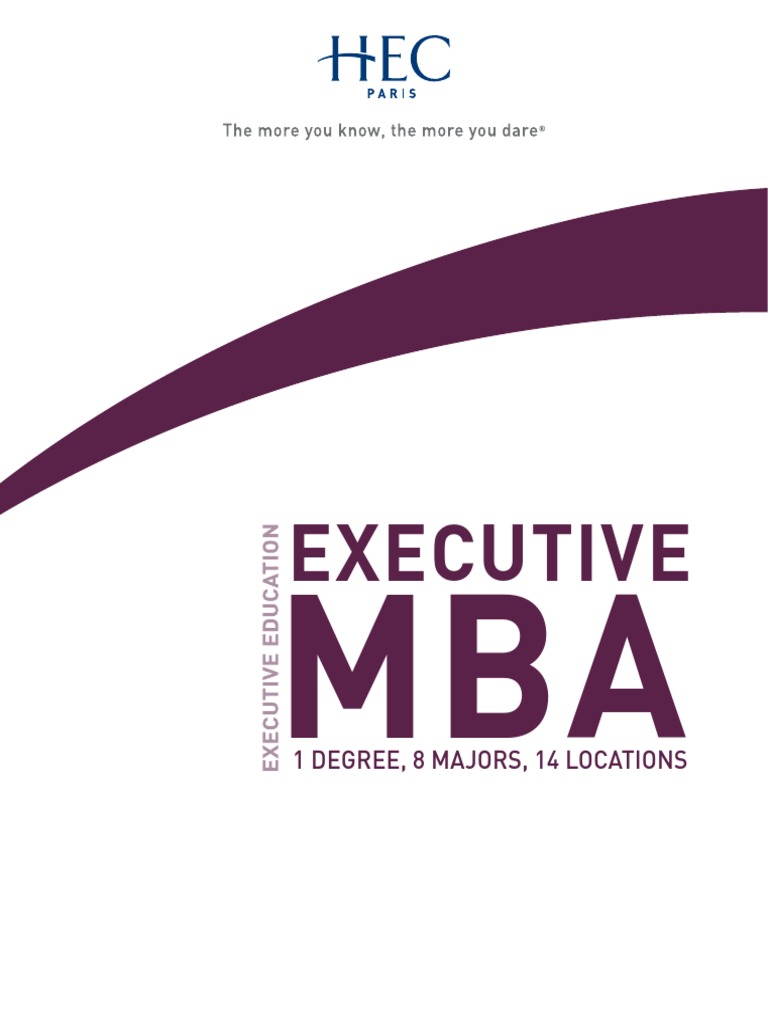 HEC Paris Executive MBA Overview | PDF | Master Of Business ...