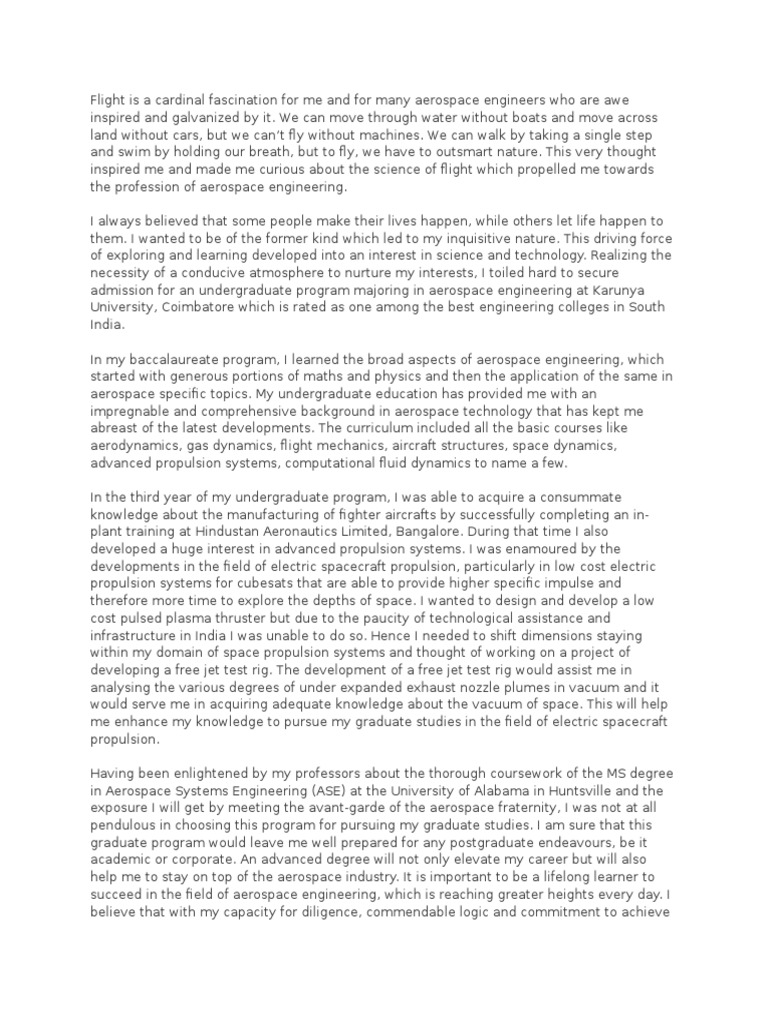 SOP | Spacecraft Propulsion | Aerospace Engineering