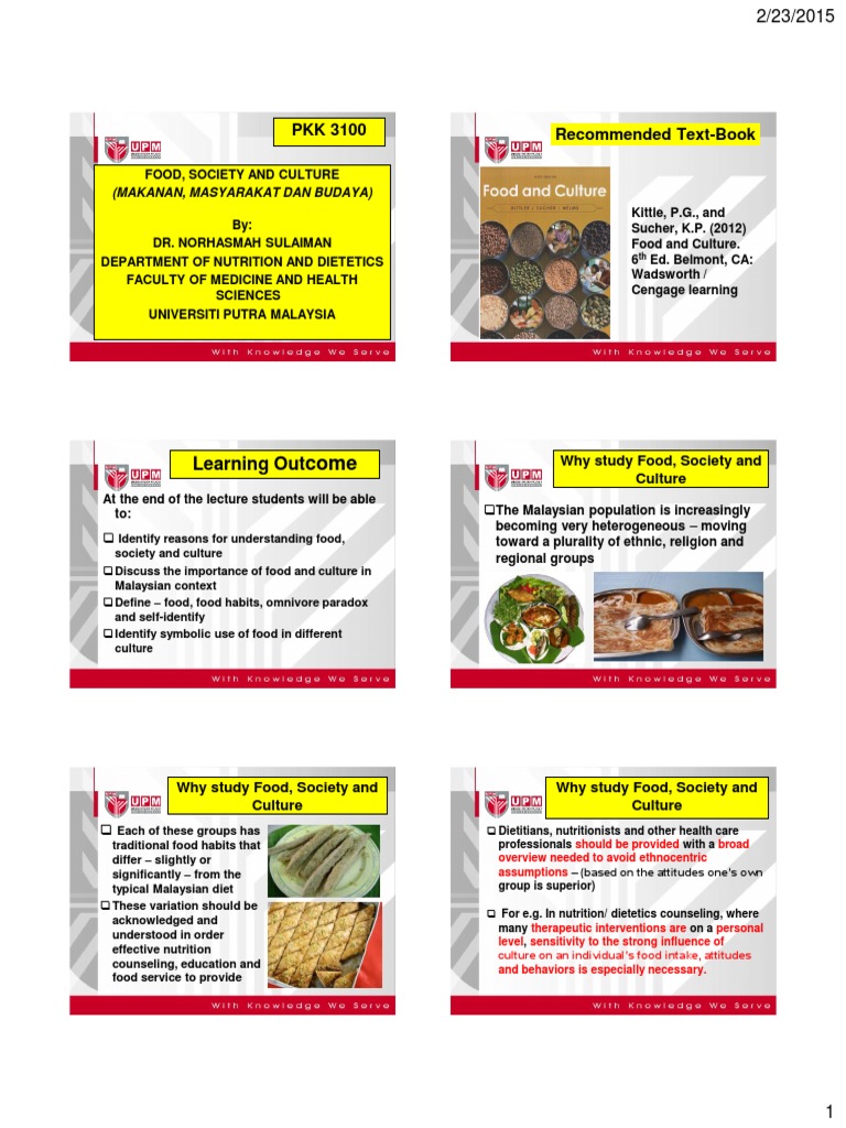 Learning Out: PKK 3100 Recommended Text-Book | PDF | Eating | Foods