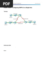 2.6.6 Packet Tracer - Verify Single Area Ospfv2 | PDF | Router (Computing) | Computer Network
