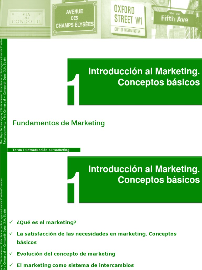 Tema 1- Introducción Al Marketing, Conceptos Básicos | PDF | Marketing | Producto (Negocio)