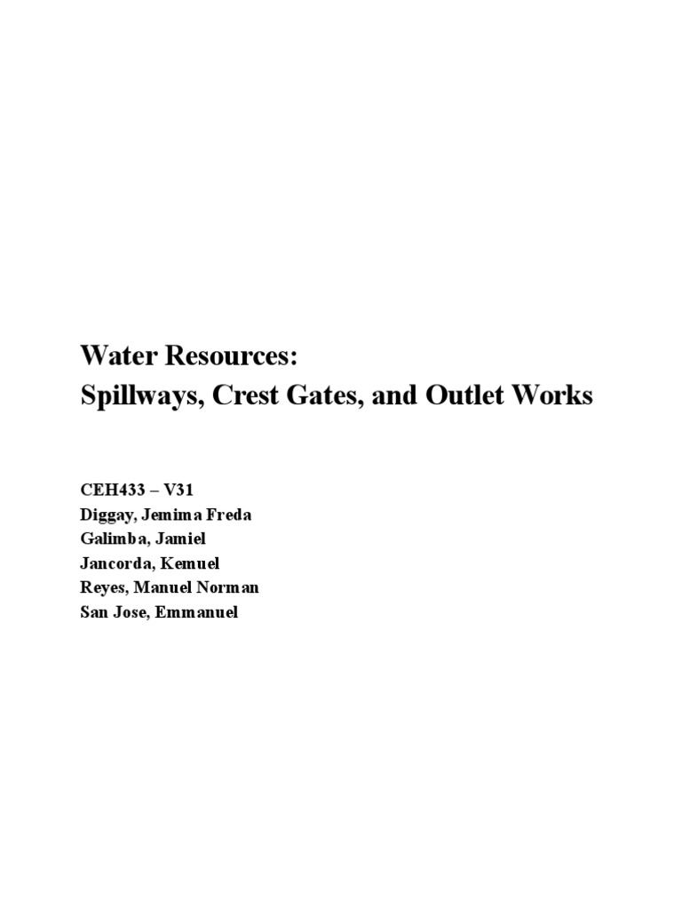 Spillways and Crest Gates Overview | PDF | Spillway | Dam