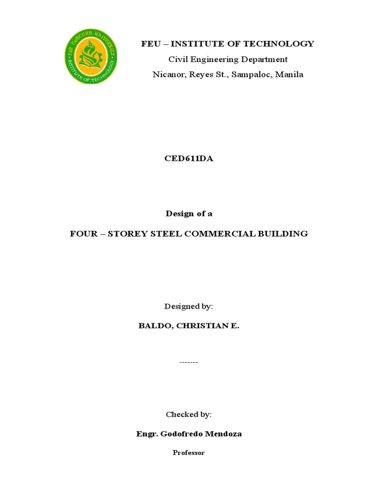 Feu - Institute of Technology: Civil Engineering Department Nicanor ...