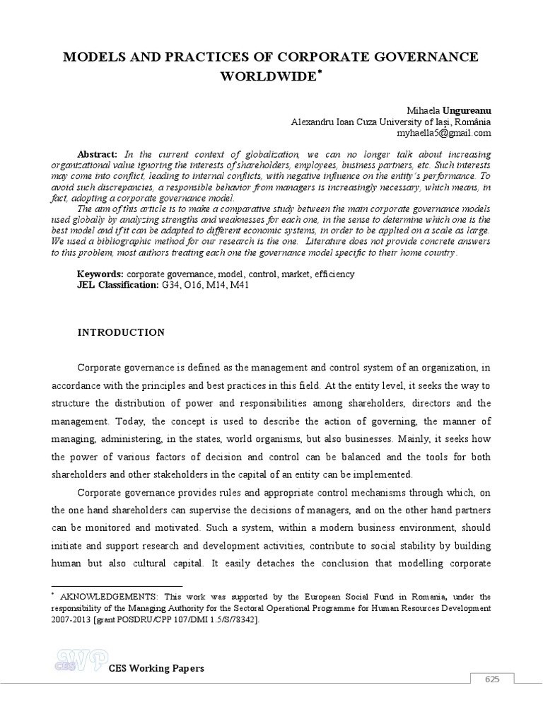 Corporative Governance | PDF | Corporate Governance | Investor