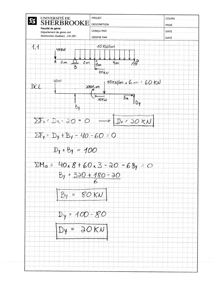 Rdm Exercices Solution Chapitre 1 Pdf