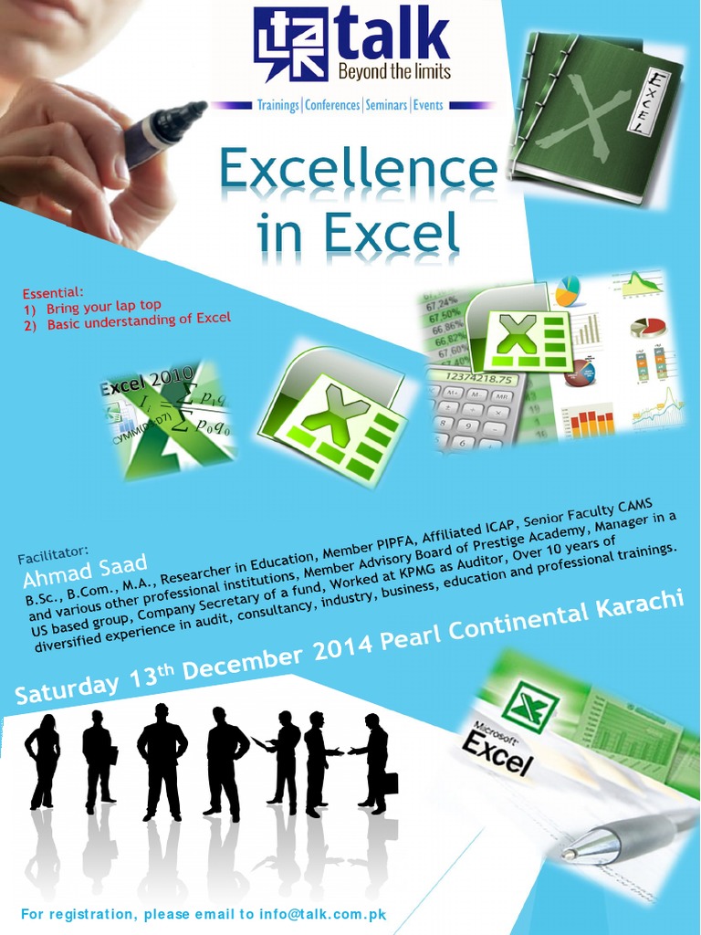 Excellence in Excel by TALK | PDF | Microsoft Excel | Spreadsheet