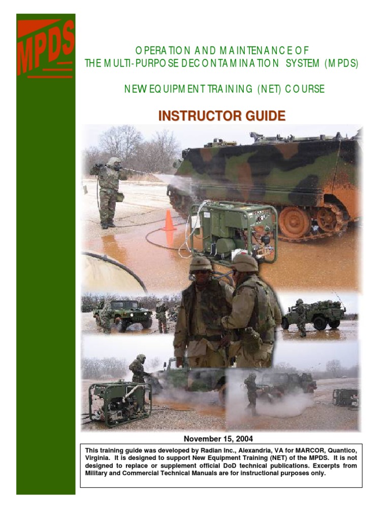 MPDS New Equipment Training Guide | PDF | Radioactive Contamination ...