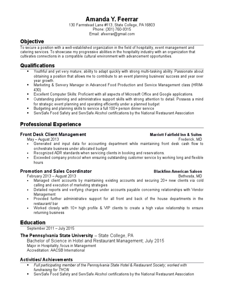 RevisedResume Feerrar | PDF