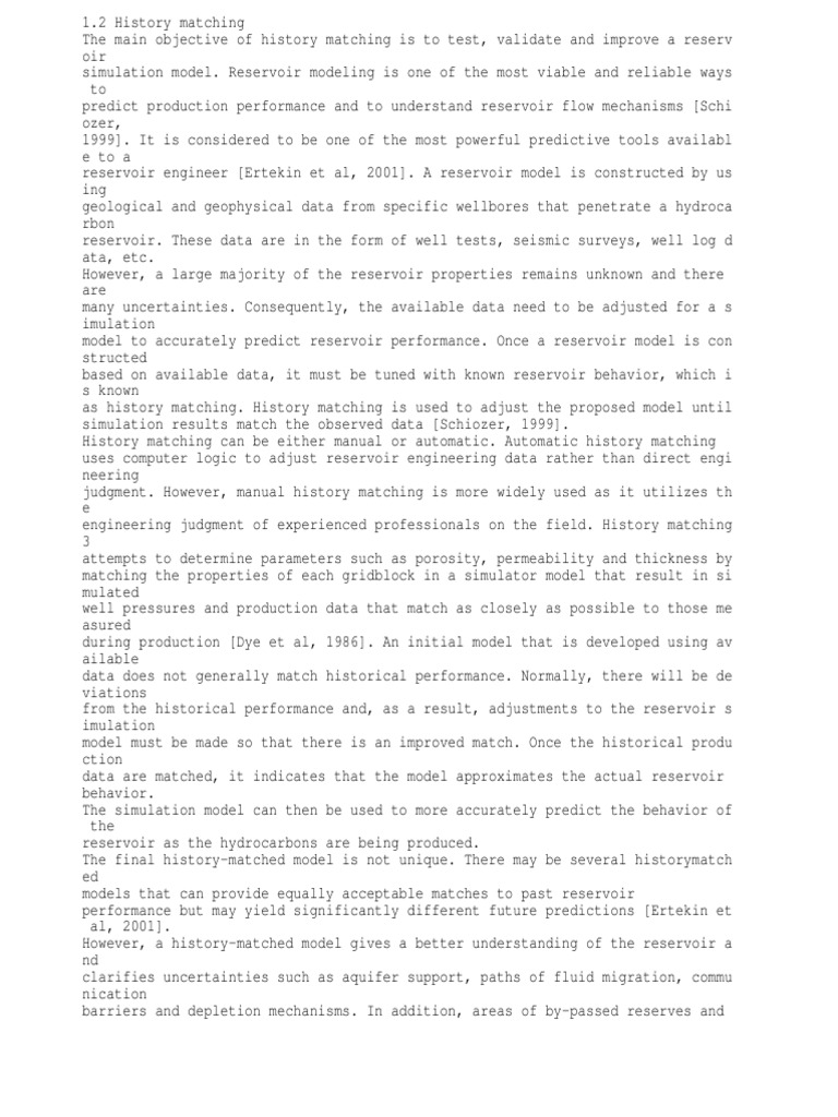 History Matching | Download Free PDF | Petroleum Reservoir | Scientific Modeling
