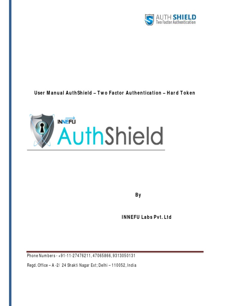 AuthShield 2FA Hard Token Guide | PDF | Authentication | Password