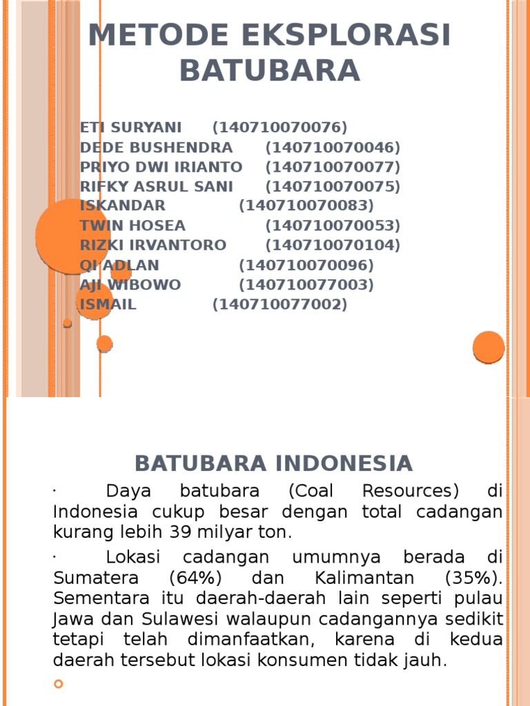 Eksplorasi Batubara | PDF
