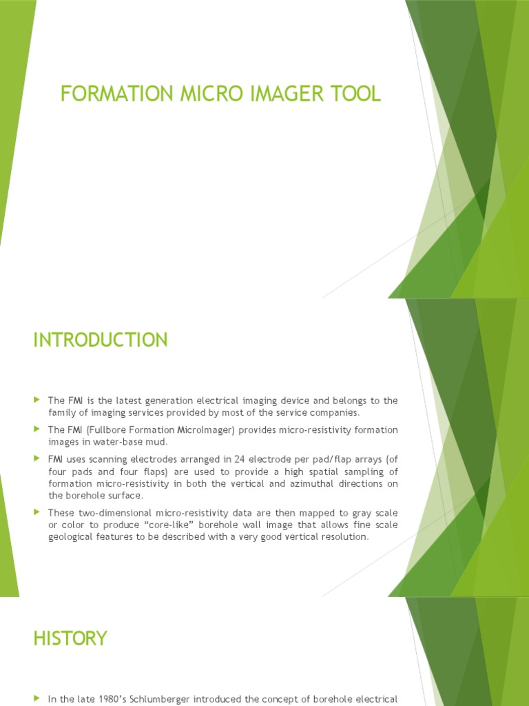Formation Micro Imager Tool Overview | PDF | Sedimentary Rock ...