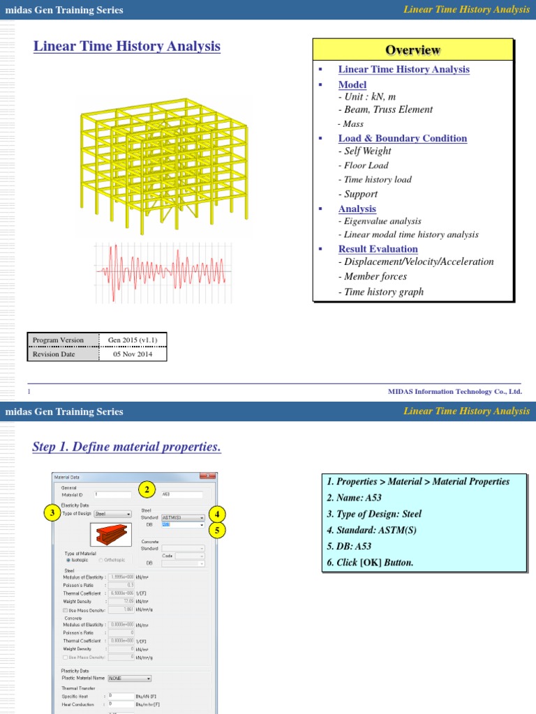 App4 - Time History Analysis | PDF | Structural Load | Acceleration