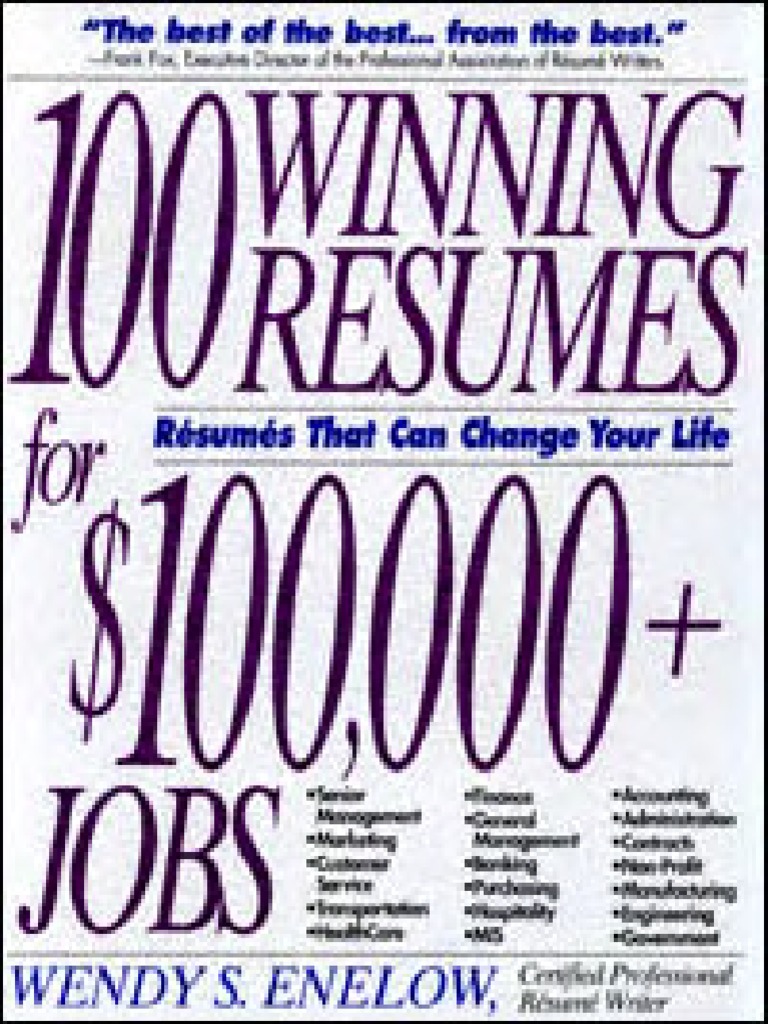 100 Winning Resumes For Top Jobs | PDF | Résumé | Accounting