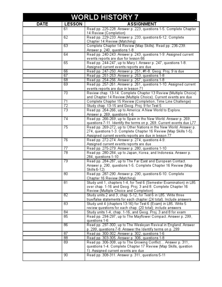 World History Study Guide | PDF | Evaluation Methods | Test (Assessment)