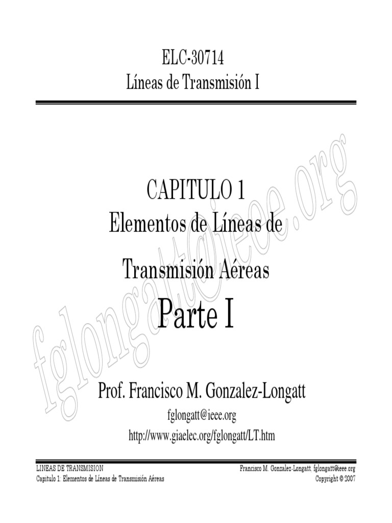 Elementos de Lineas de Transmision - Capitulo 1 | PDF | Transmisión de ...