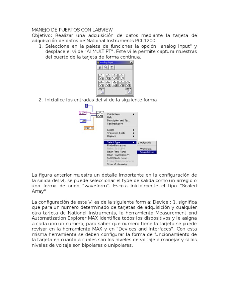 Adquisicion Datos Labview | PDF | Adquisición de datos | Poco