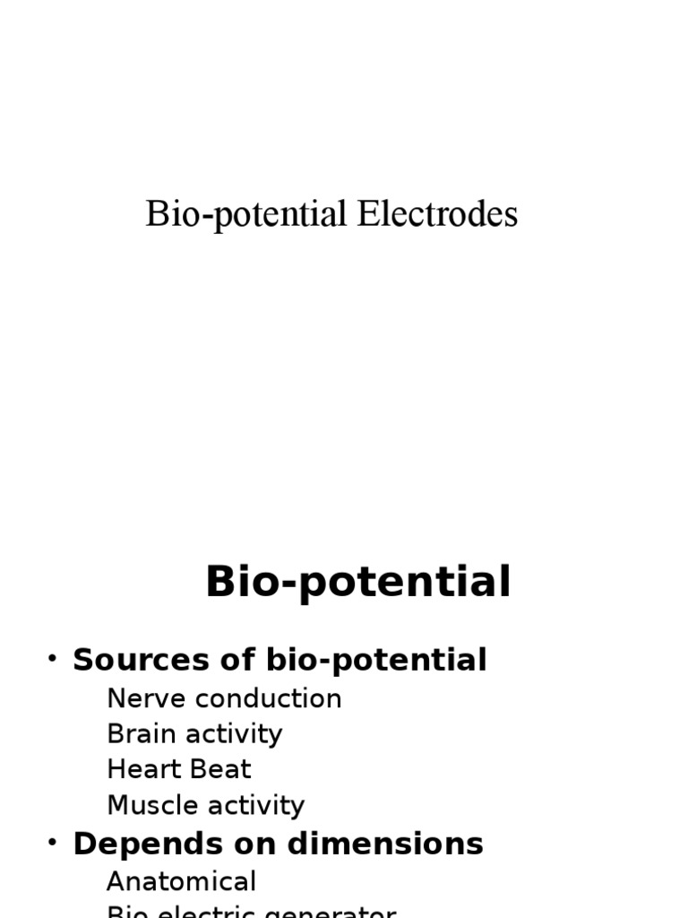 Biopotential Electrodes | PDF | Electromagnetism | Chemistry