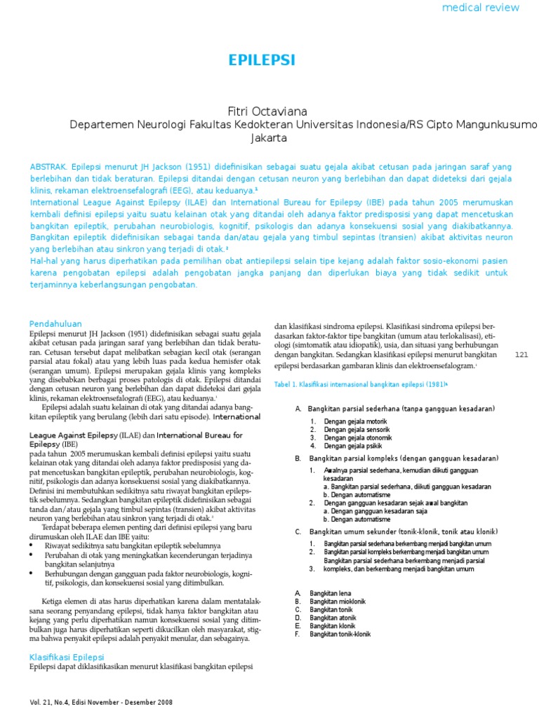 Epilepsi Jurnal | PDF | Pengembangan Diri | Kesehatan Holistik