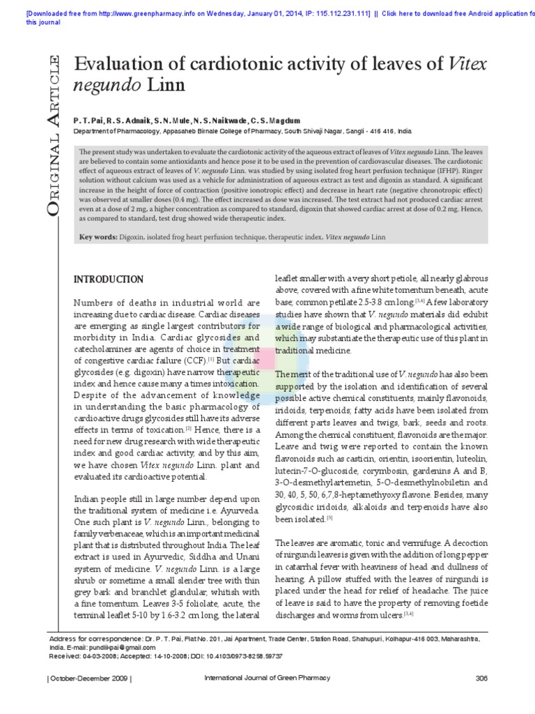 Cardiotonic Activity | PDF | Heart | Heart Rate