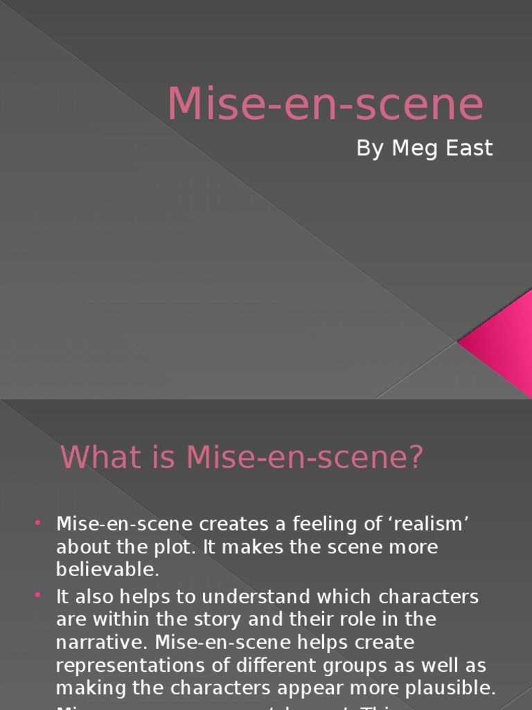 Understanding Mise-en-scene Elements | PDF