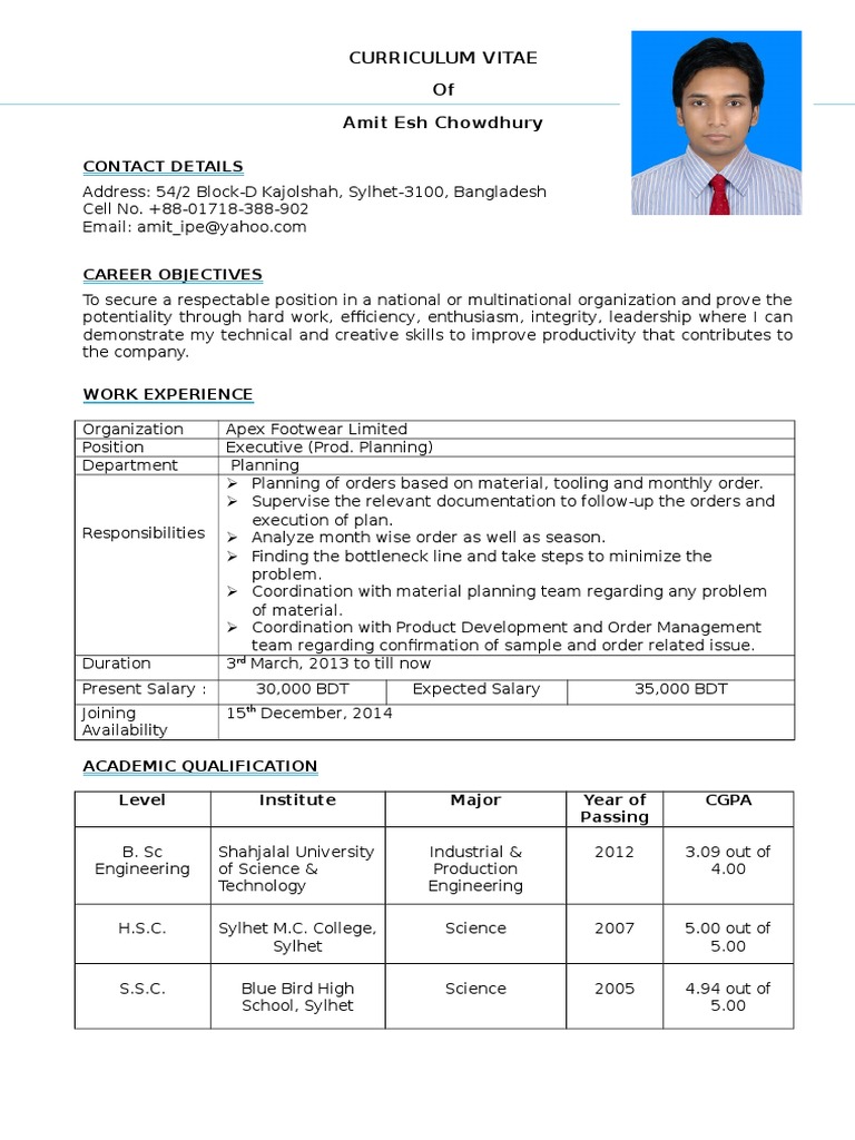 CV Amit. | PDF | Bangladesh | Simulation