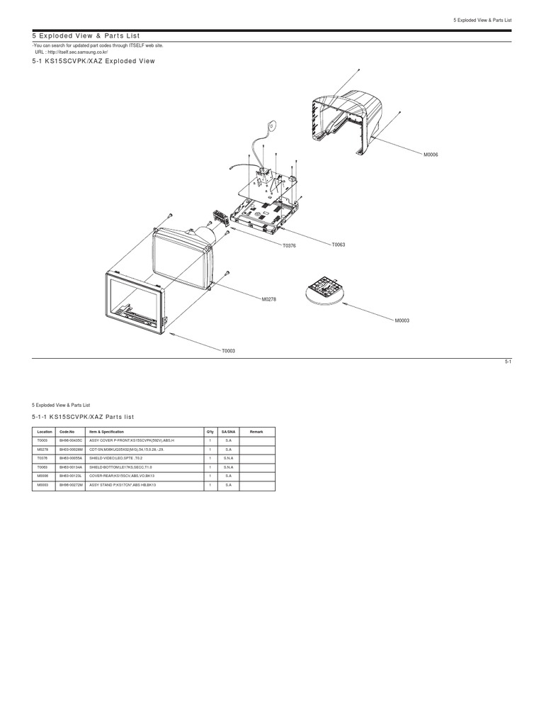Exploded View & Part List | PDF | Hypertext