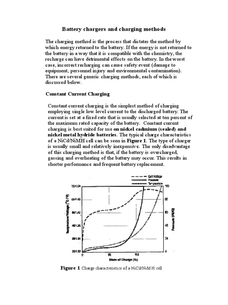 Battery Chargers and Charging Methods | PDF | Battery Charger | Battery ...