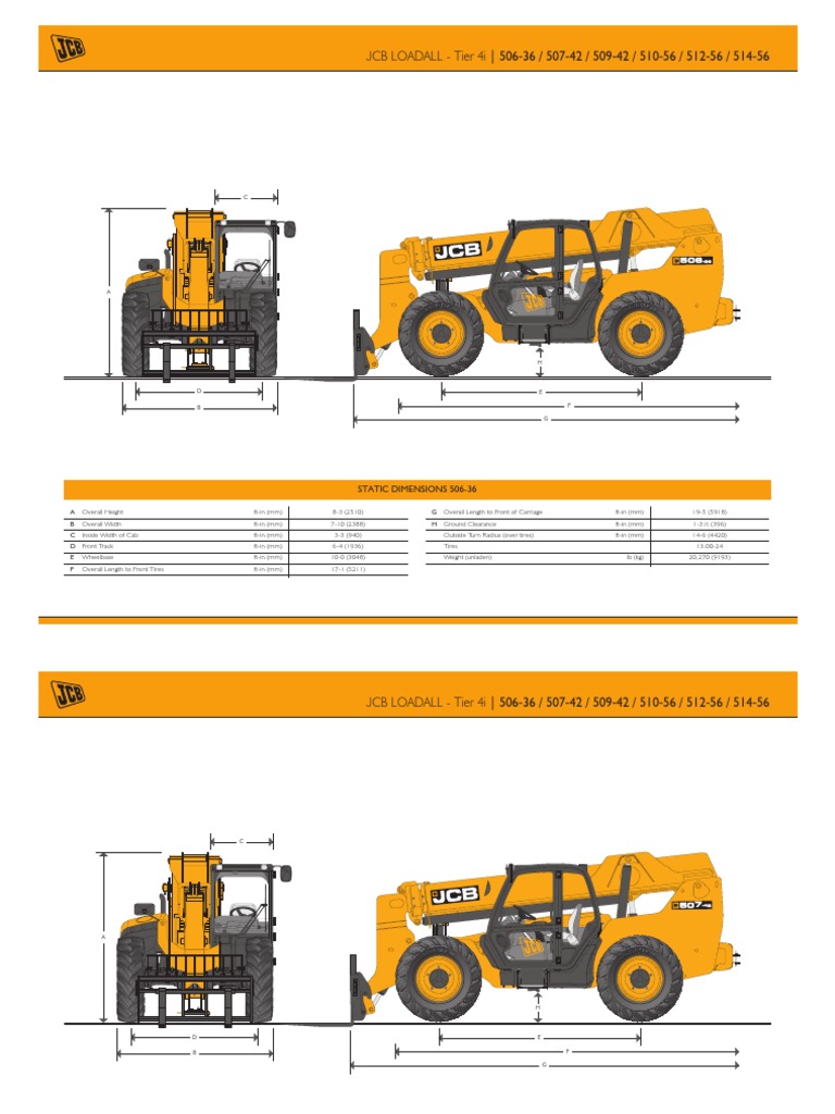 JCB Telehandler (Loadall) PDF | PDF | Transmission (Mechanics ...