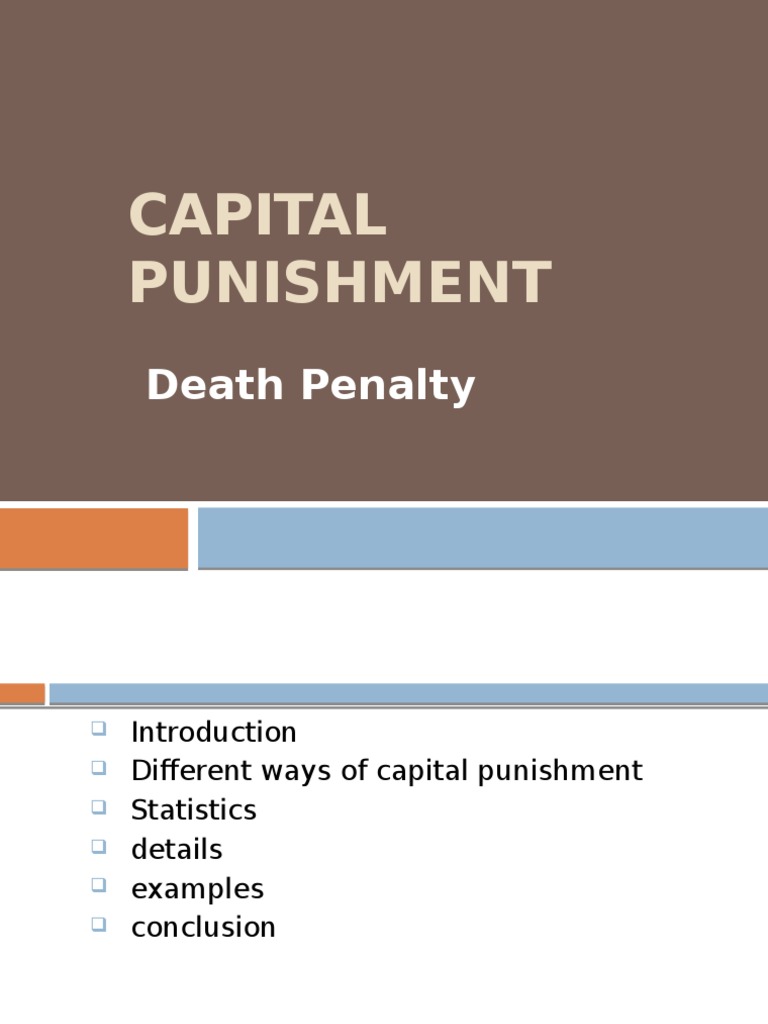 Overview of Capital Punishment Methods | PDF | Wellness