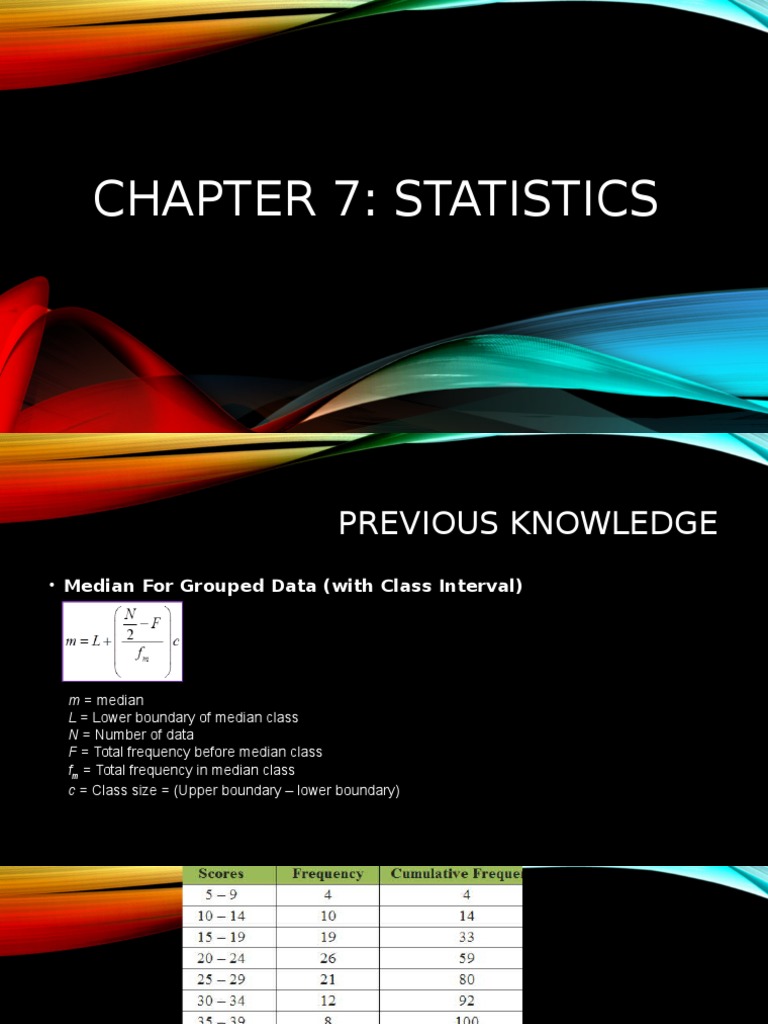 Chapter 7 Statistic | PDF | Teaching Methods & Materials | Science ...