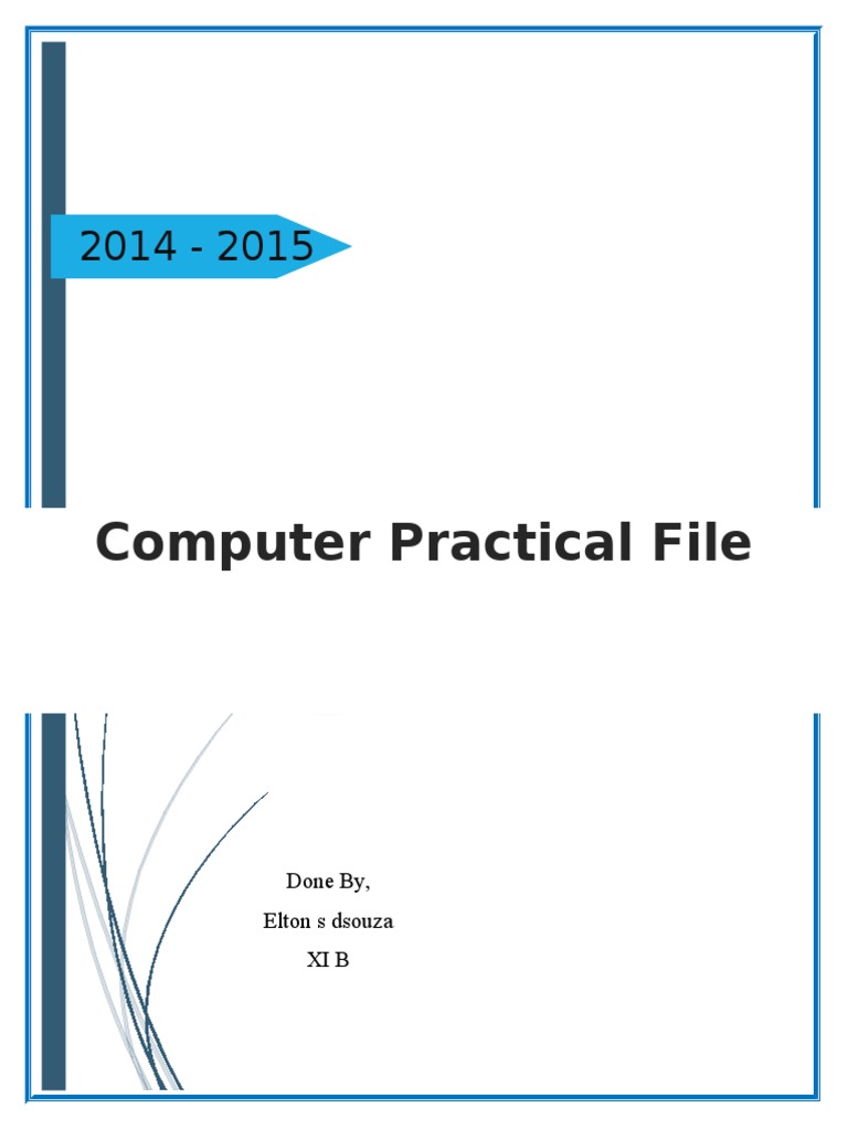 Computer Practical File | PDF | Matrix (Mathematics) | Mathematical ... Computer Practical File | PDF | Matrix (Mathematics) | Mathematical ...