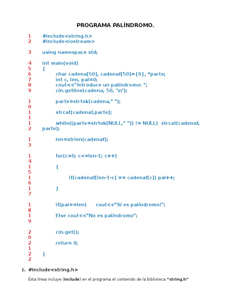 Programa Palíndromo | C ++ | Puntero (Programación de computadora)